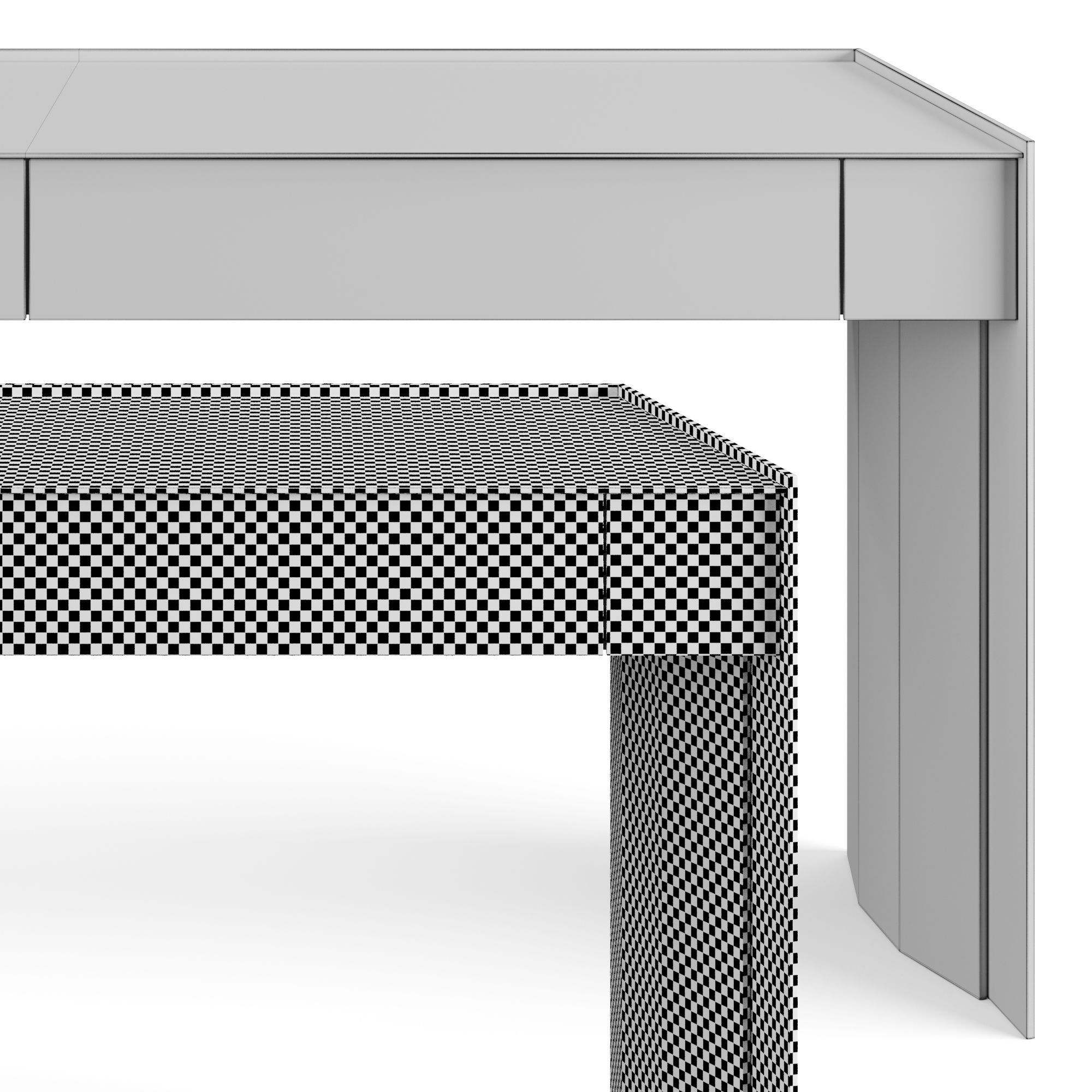 Gallotti Radice Athus Wood Console 3D model | CGTrader