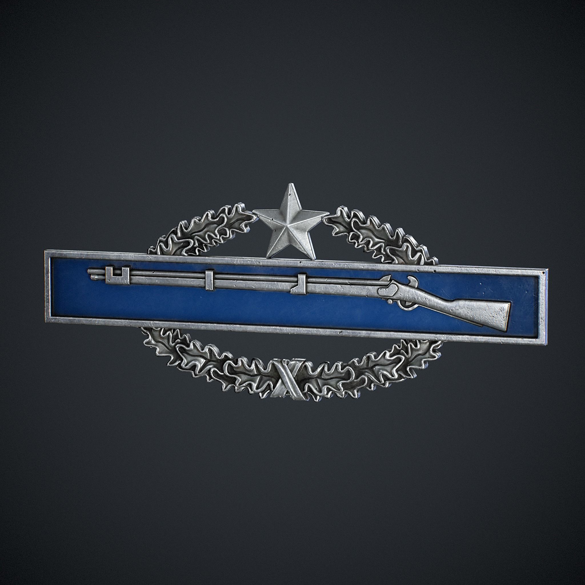 3D model Combat Infantryman Badge VR / AR / low-poly | CGTrader