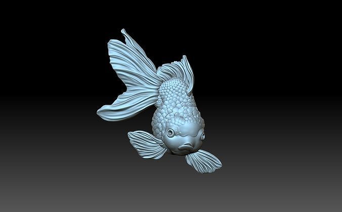 Goldfish 3D model 3D printable | CGTrader
