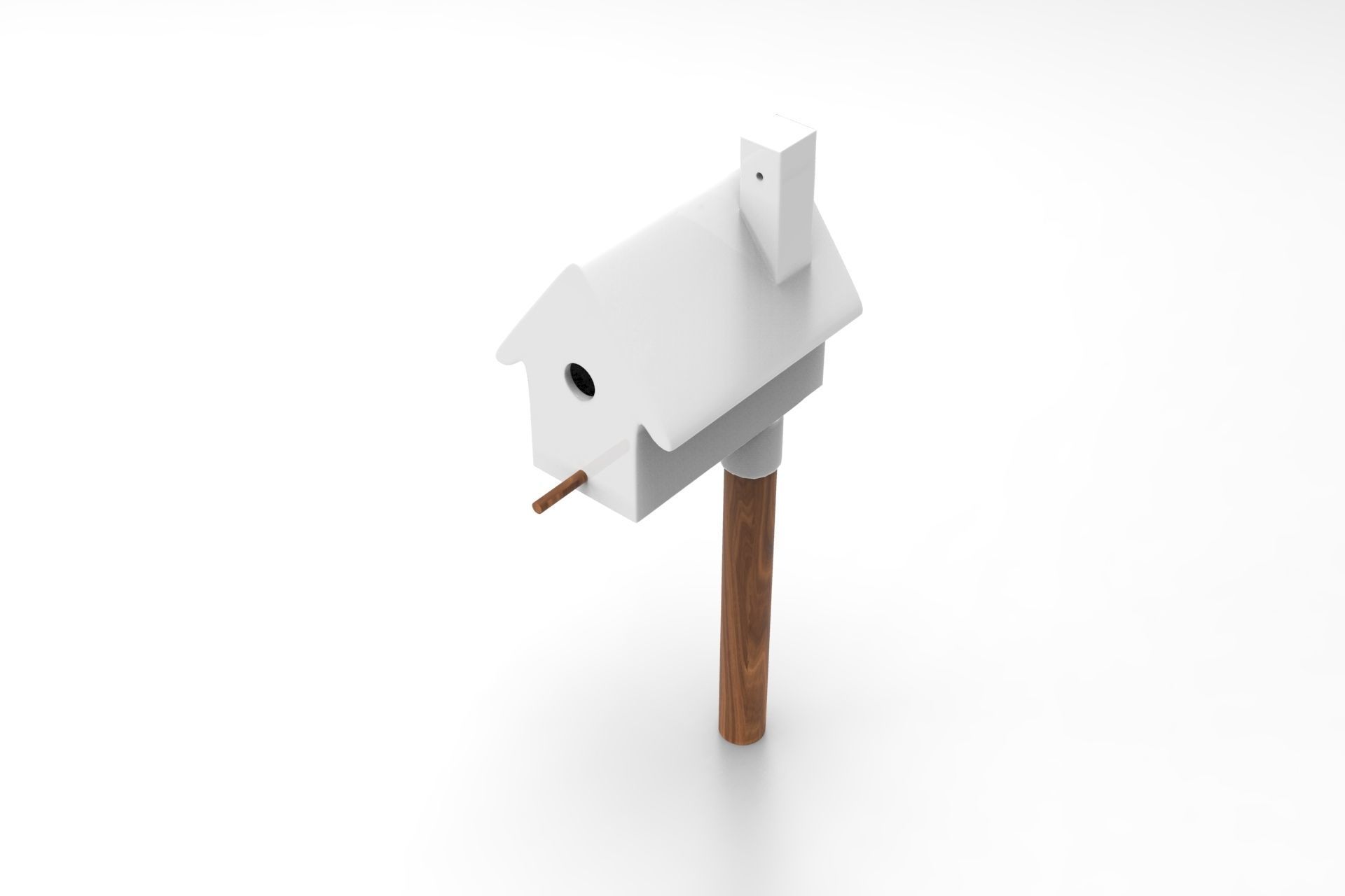 3D model Picto Bird House VR / AR / low-poly | CGTrader