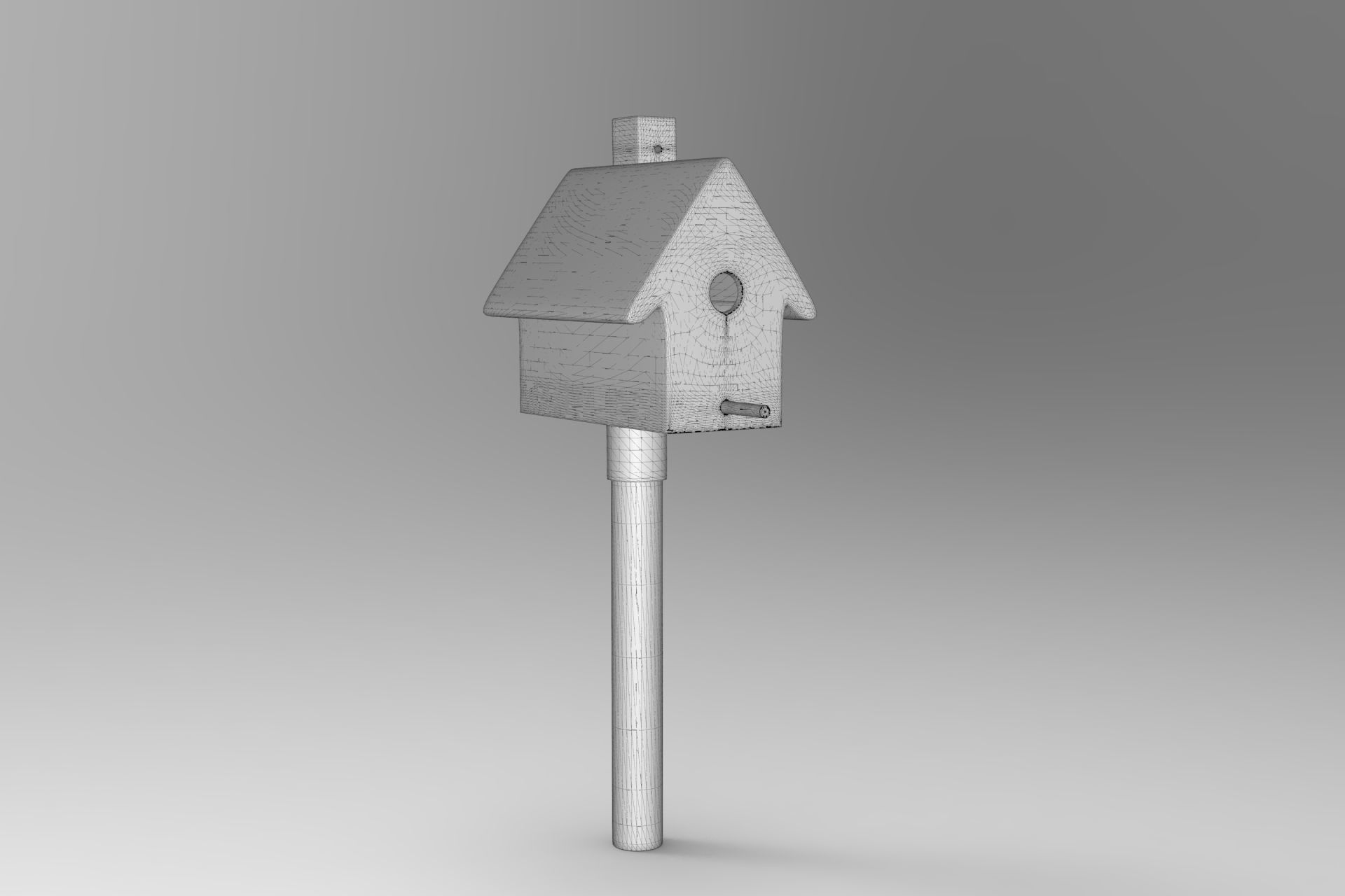 3D model Picto Bird House VR / AR / low-poly | CGTrader