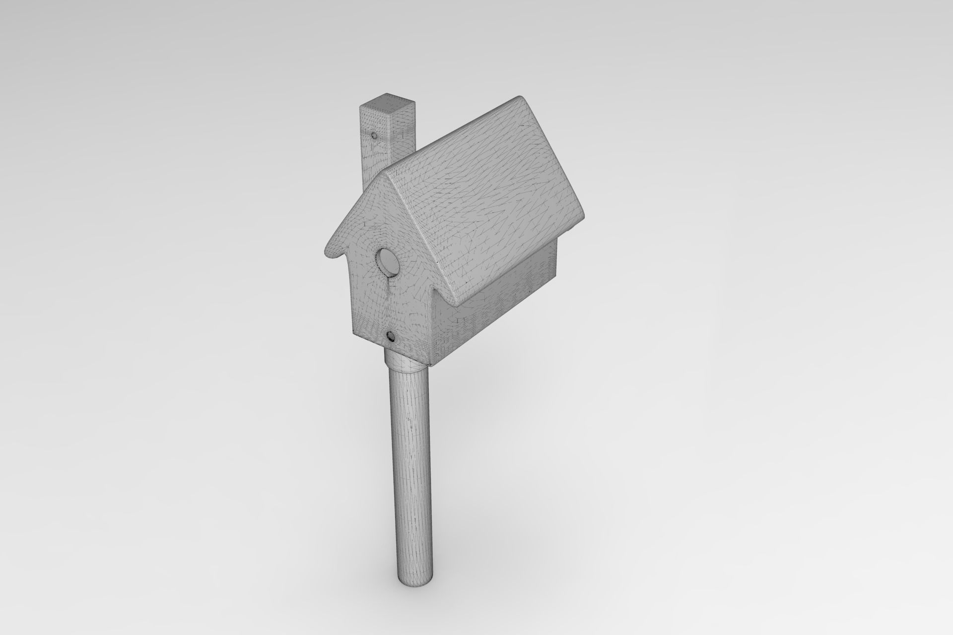 3D model Picto Bird House VR / AR / low-poly | CGTrader