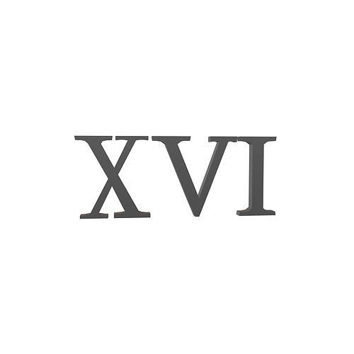 3D Model Roman Numerals 16 V1 001 VR AR Low poly CGTrader 3D Model Roman Numerals 16 V1 001 VR AR Low poly CGTrader