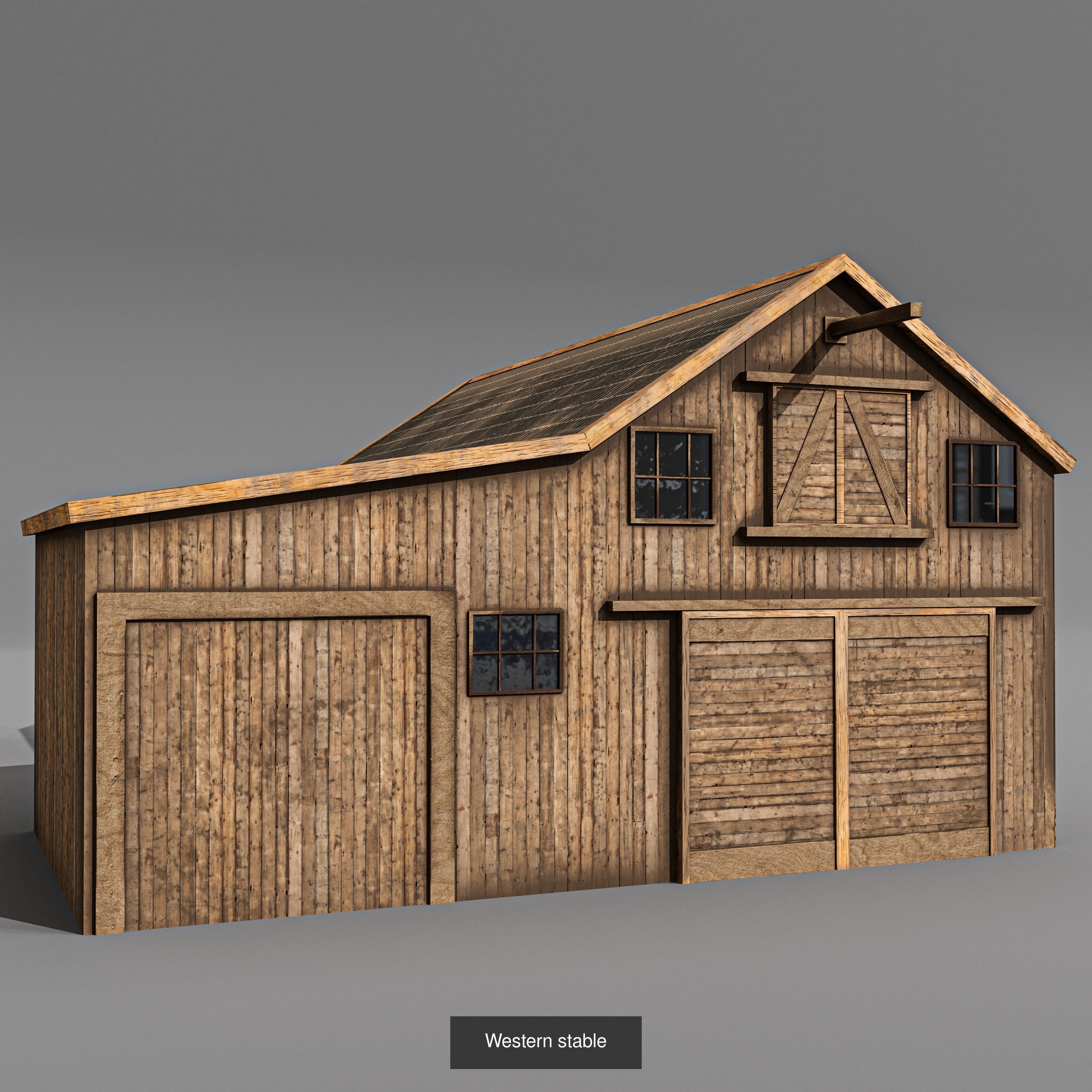 3D Model Collection WESTERN CITY KITBASH VR / AR / low-poly | CGTrader