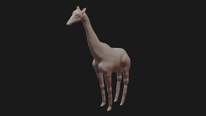 Giraffe Base Mesh 3D model | CGTrader