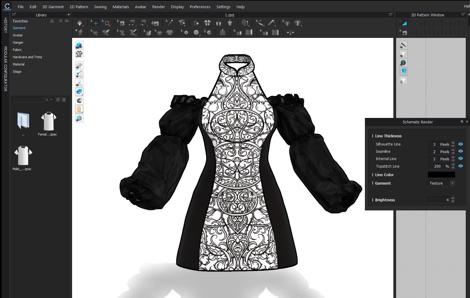 Female Dress Marvelous Designer 3D model | CGTrader