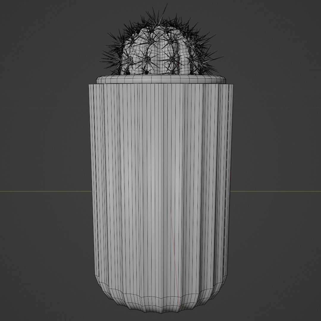 Small cactus pot 3D model | CGTrader