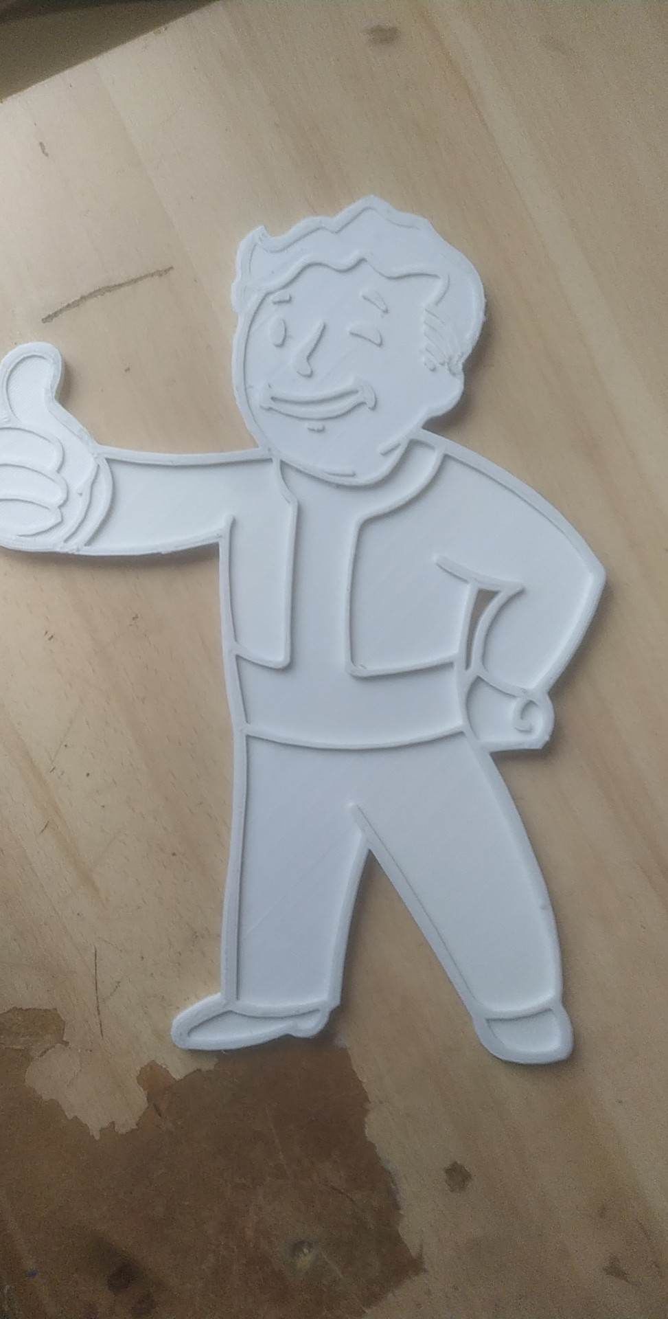 Vault Boy Wall Decor 3D model 3D printable | CGTrader
