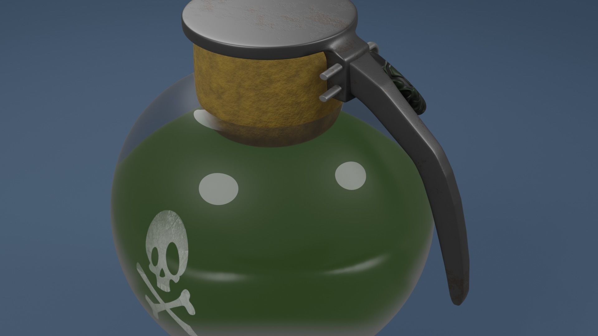 acid grenade weapon PBR mid-poly game ready 3D model | CGTrader