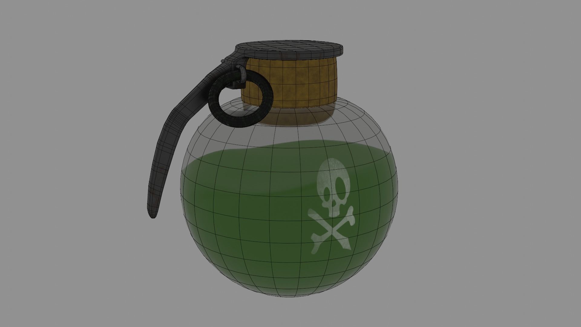 acid grenade weapon PBR mid-poly game ready 3D model | CGTrader