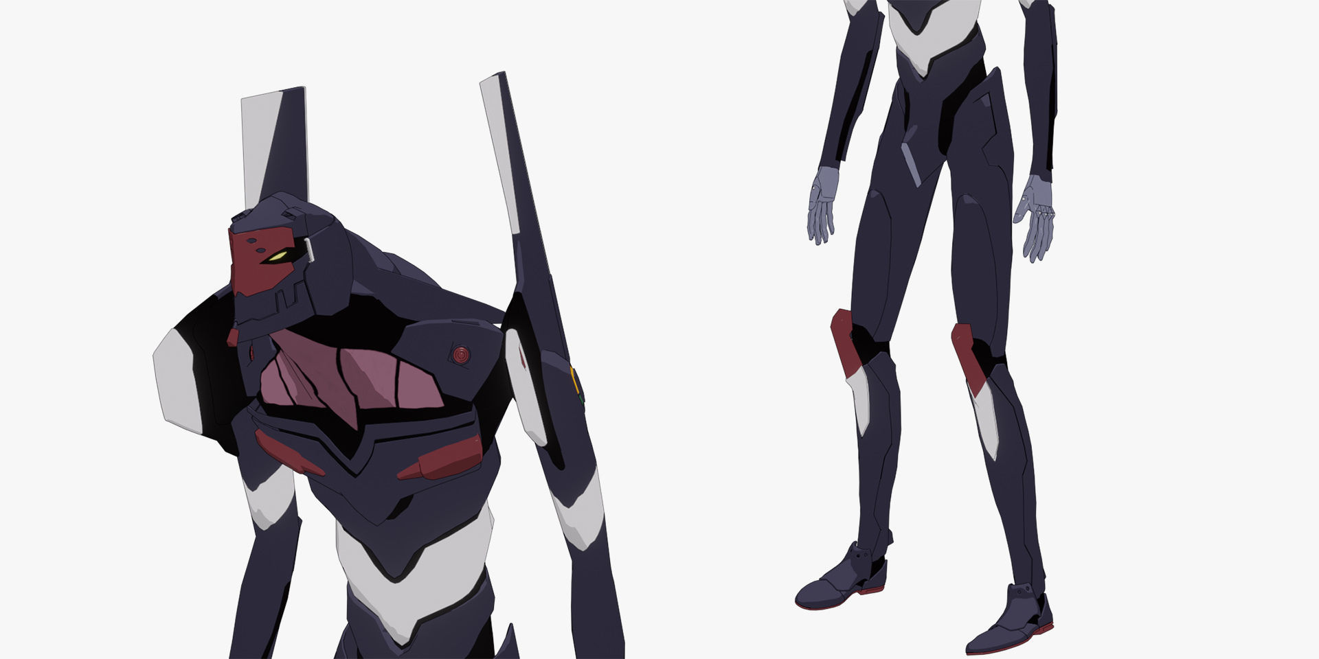 3D model Rigged EVA 03 Unit Neon Genesis Evangelion VR / AR / low-poly ...