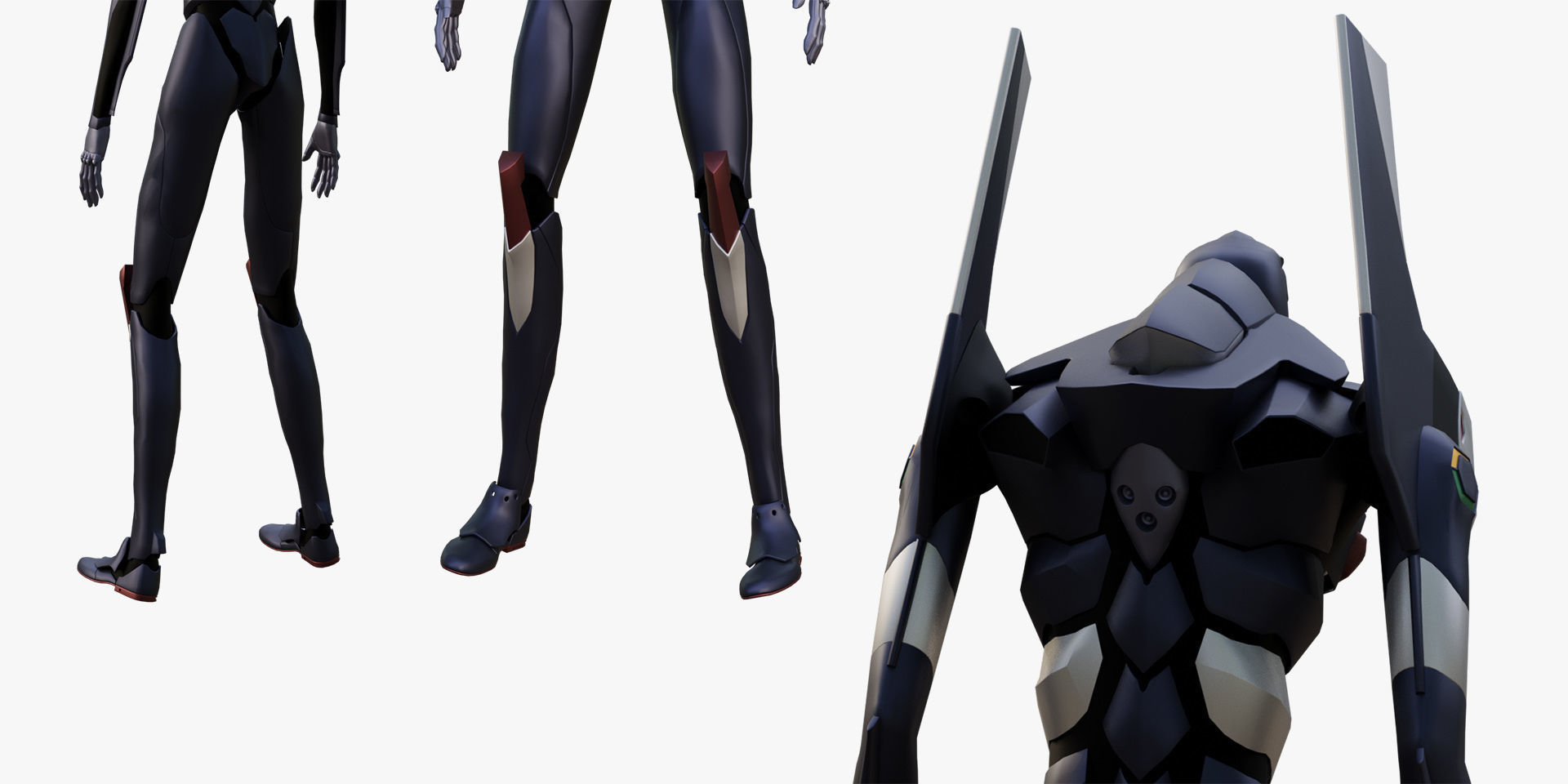 3D model Rigged EVA 03 Unit Neon Genesis Evangelion VR / AR / low-poly ...