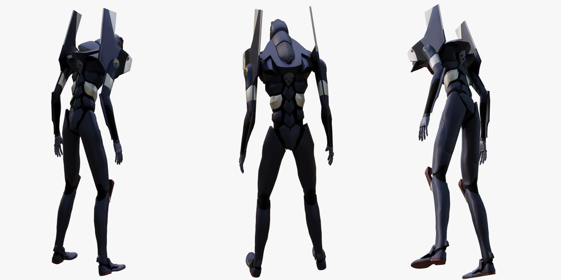 3D model Rigged EVA 03 Unit Neon Genesis Evangelion VR / AR / low-poly ...