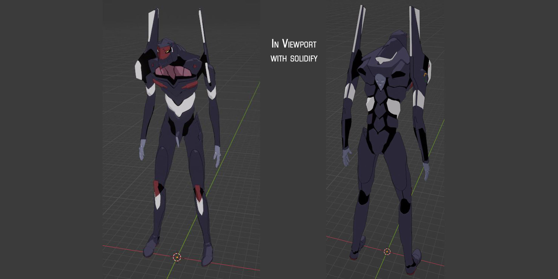 3D model Rigged EVA 03 Unit Neon Genesis Evangelion VR / AR / low-poly ...