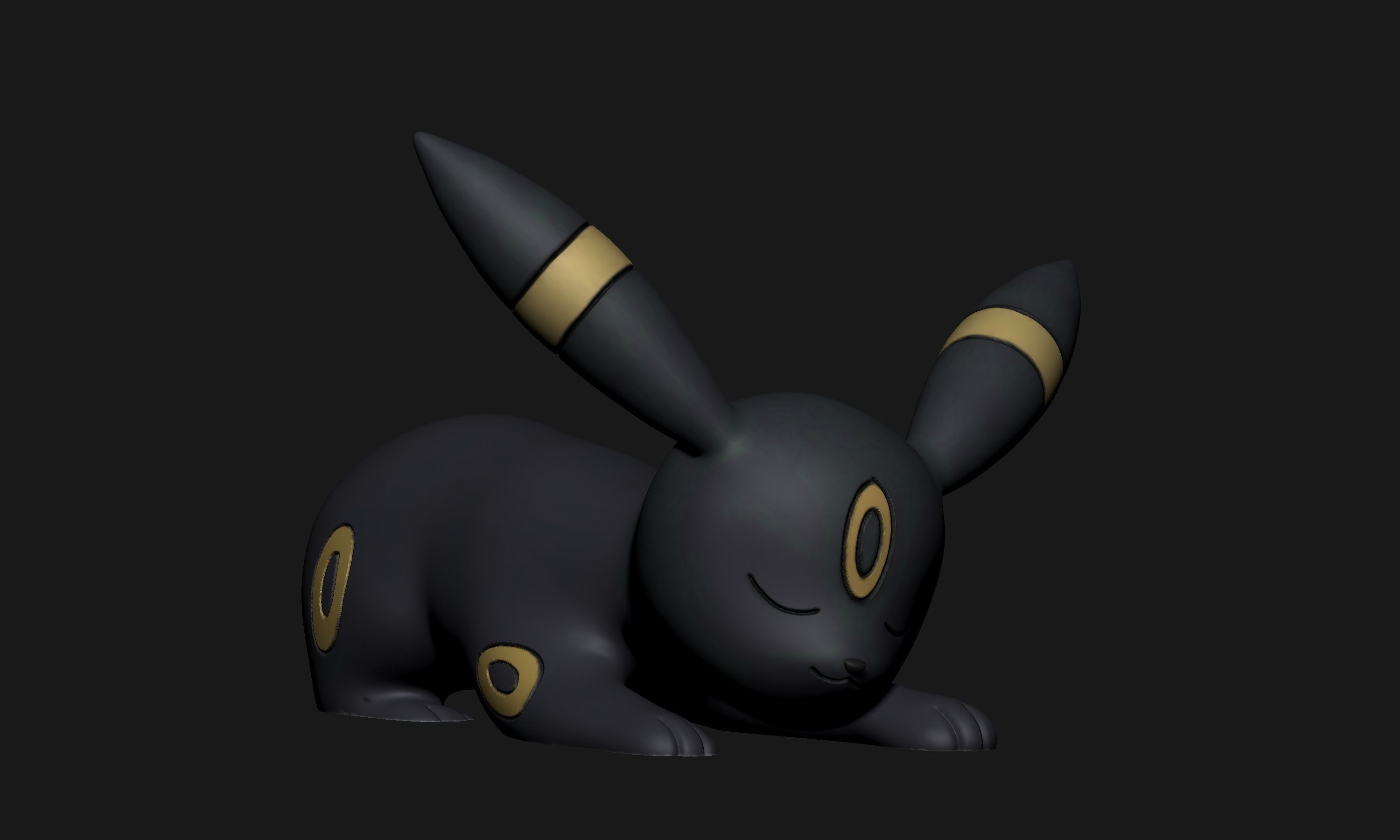 Pokemon - Sleeping Umbreon 3D model 3D printable | CGTrader