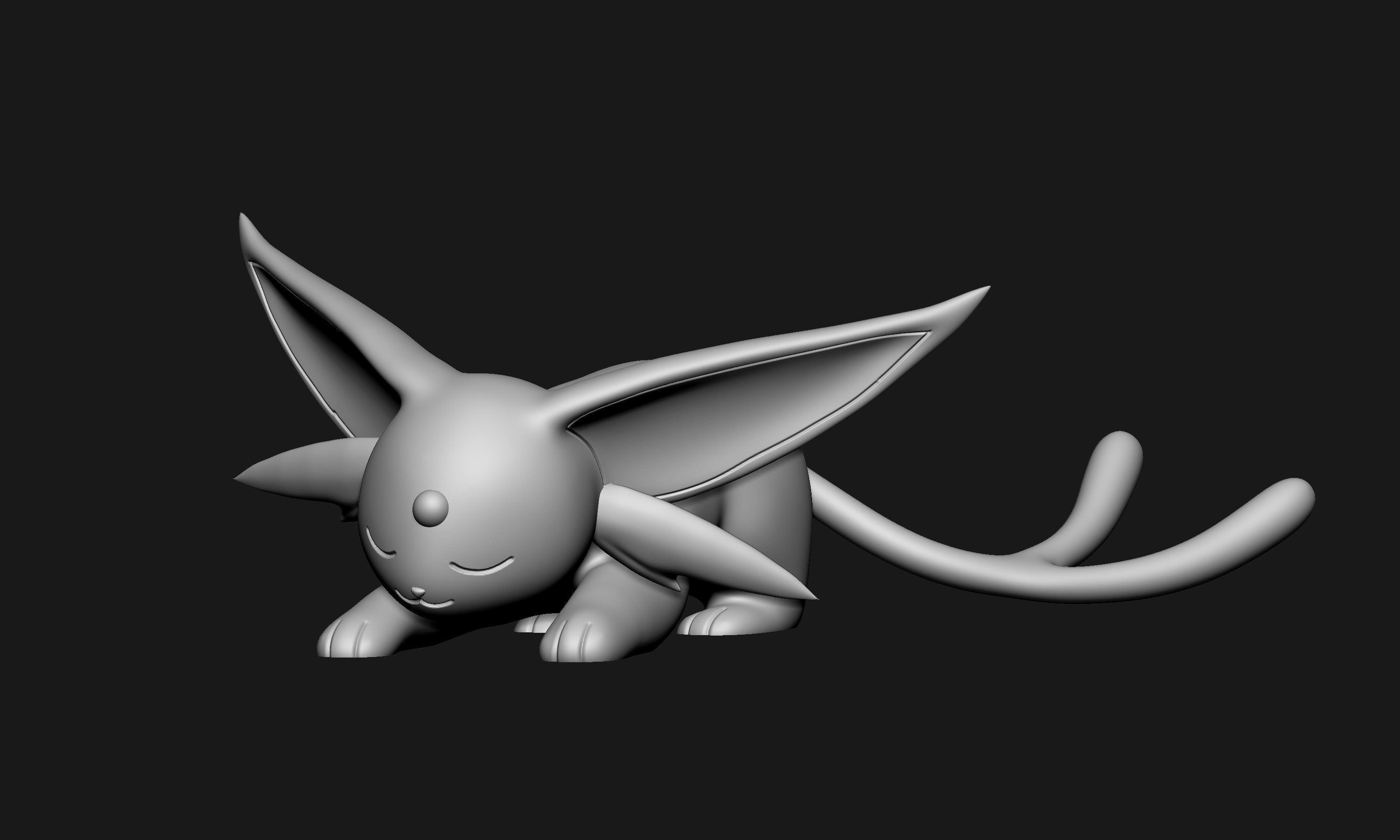 Pokemon - Sleeping Espeon 3D model 3D printable | CGTrader