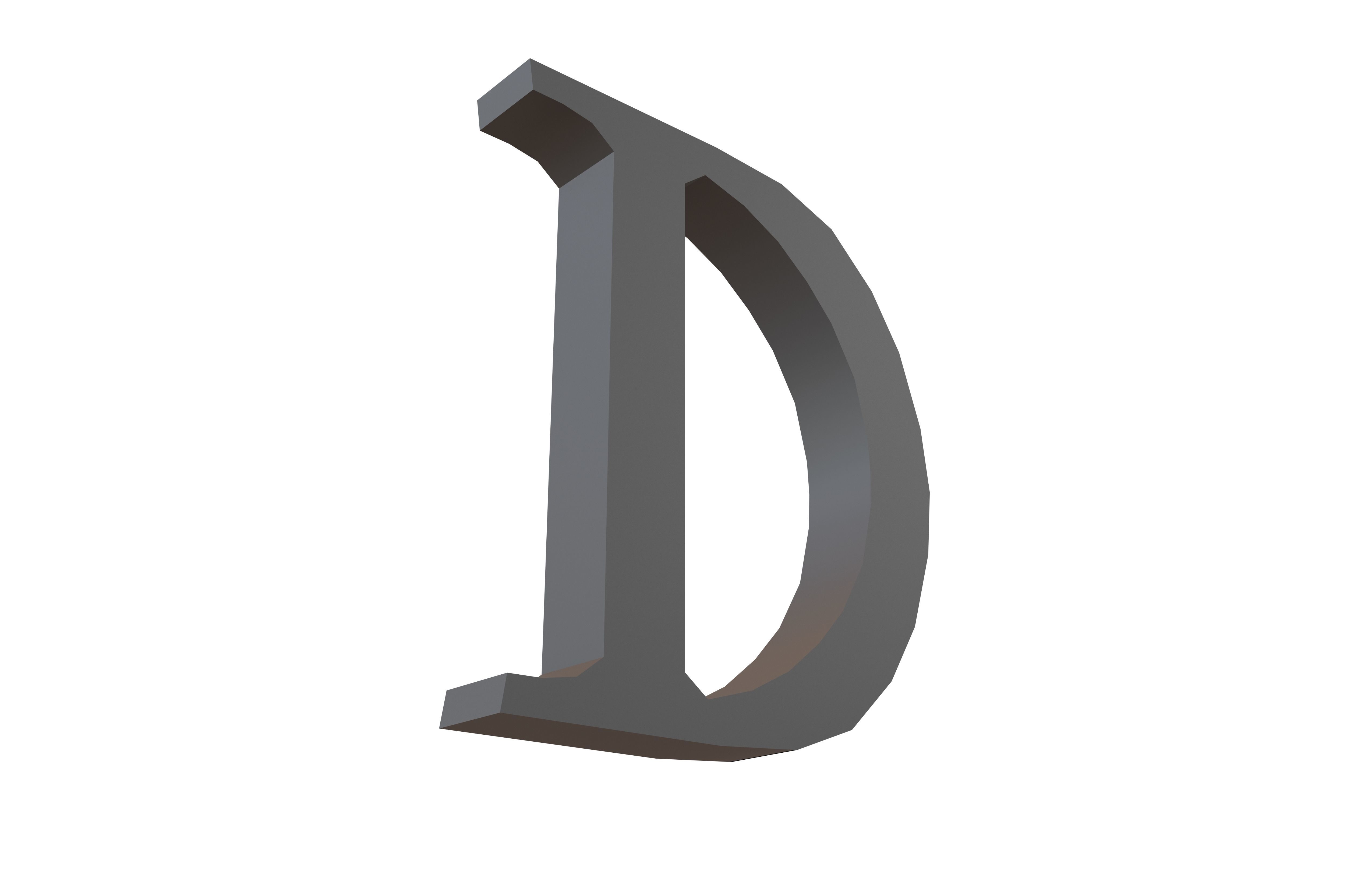 3D model Roman Numerals 500 v1 001 VR / AR / low-poly | CGTrader