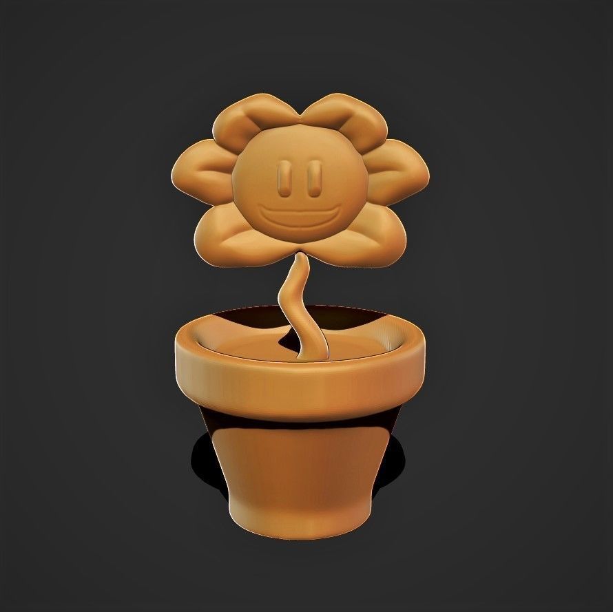 Flowey - Undertale 3D model 3D printable | CGTrader