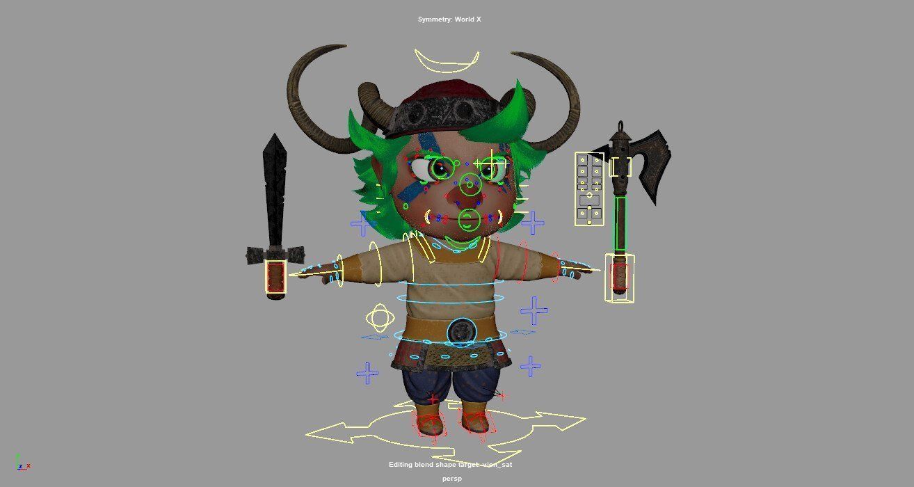Tough Vikings Rig 3D model rigged | CGTrader
