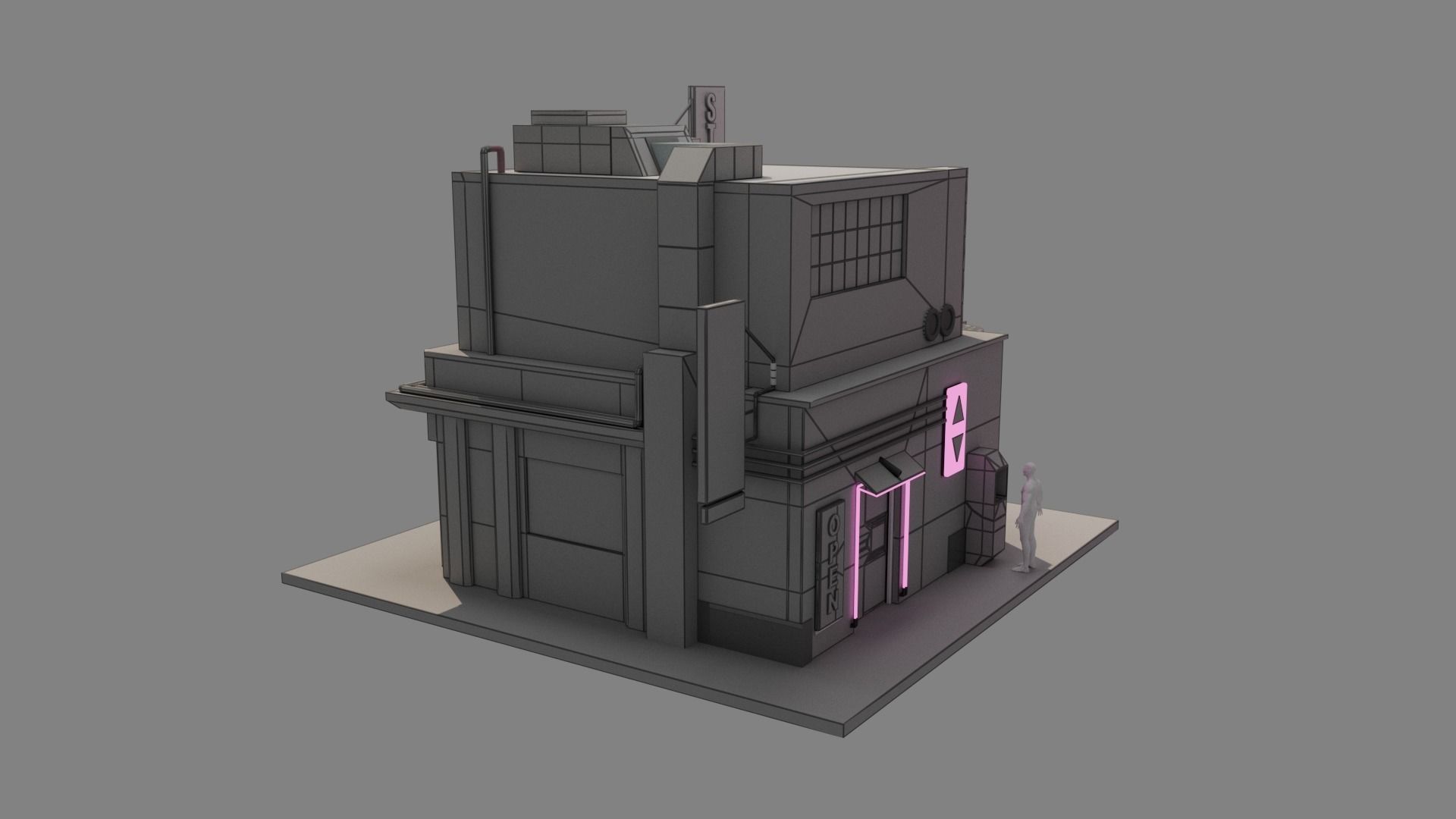 3D model Building Square Series - Store VR / AR / low-poly | CGTrader
