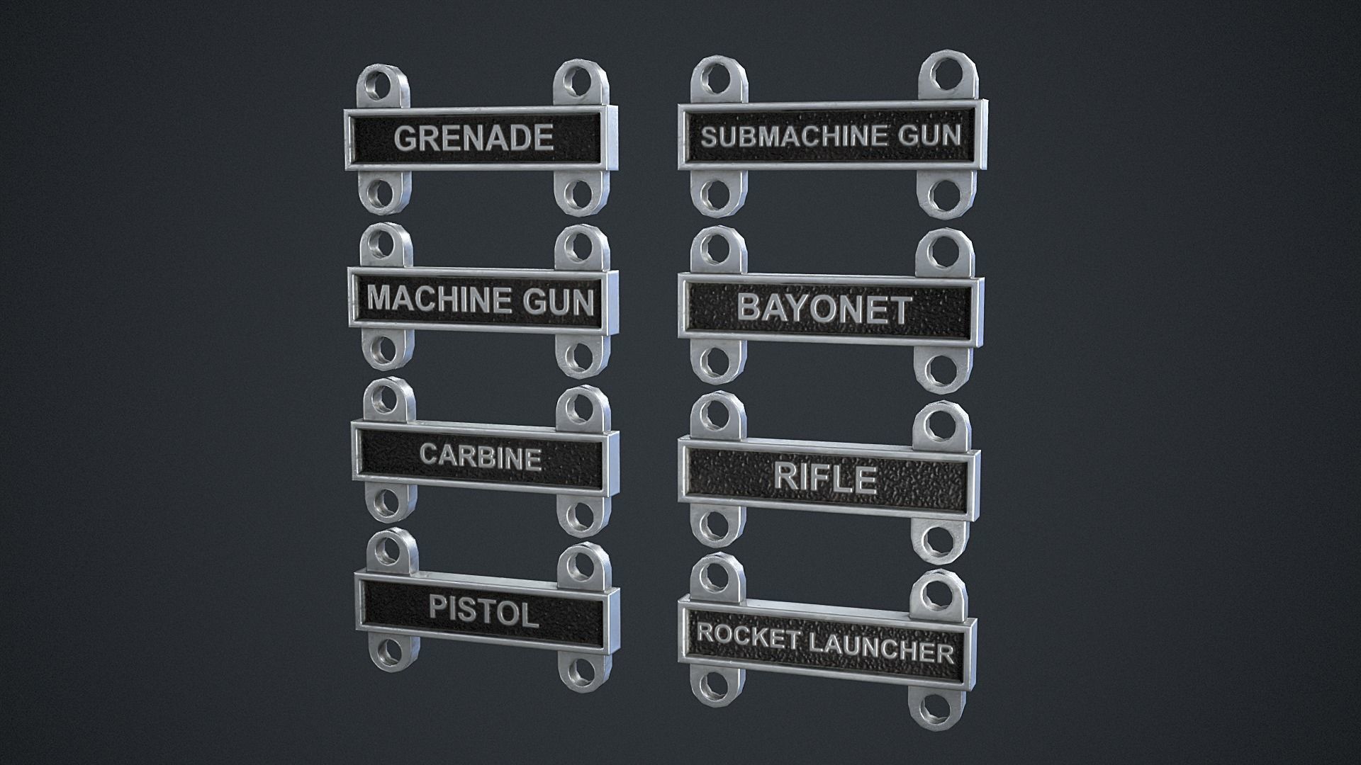 3D model Marksmanship Expert Badge VR / AR / low-poly | CGTrader