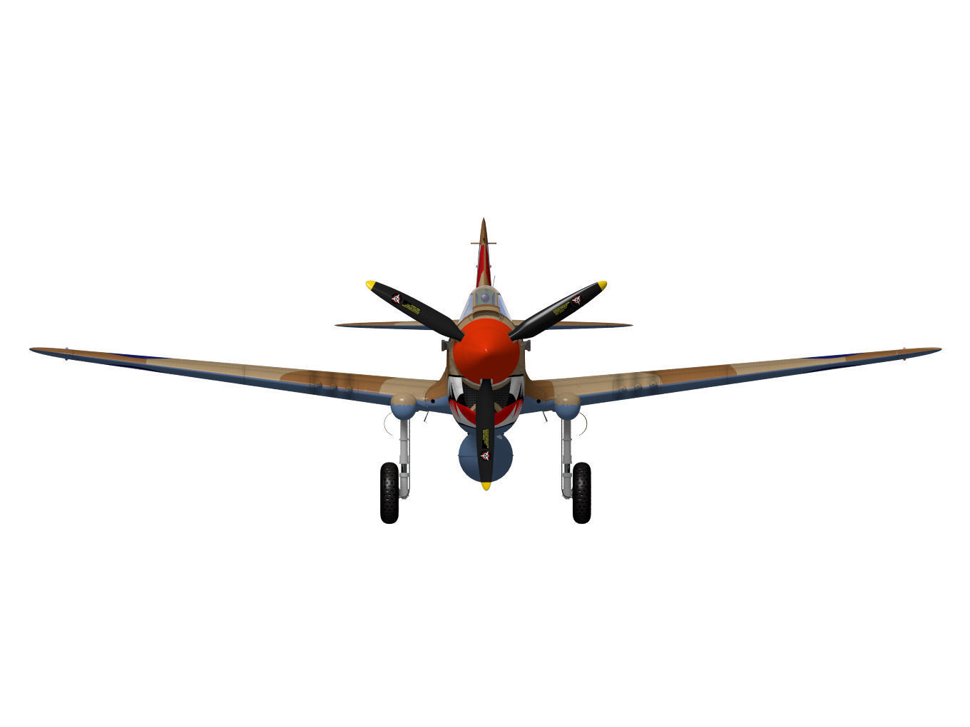 Curtiss P-40M kittyhawk 3D model | CGTrader