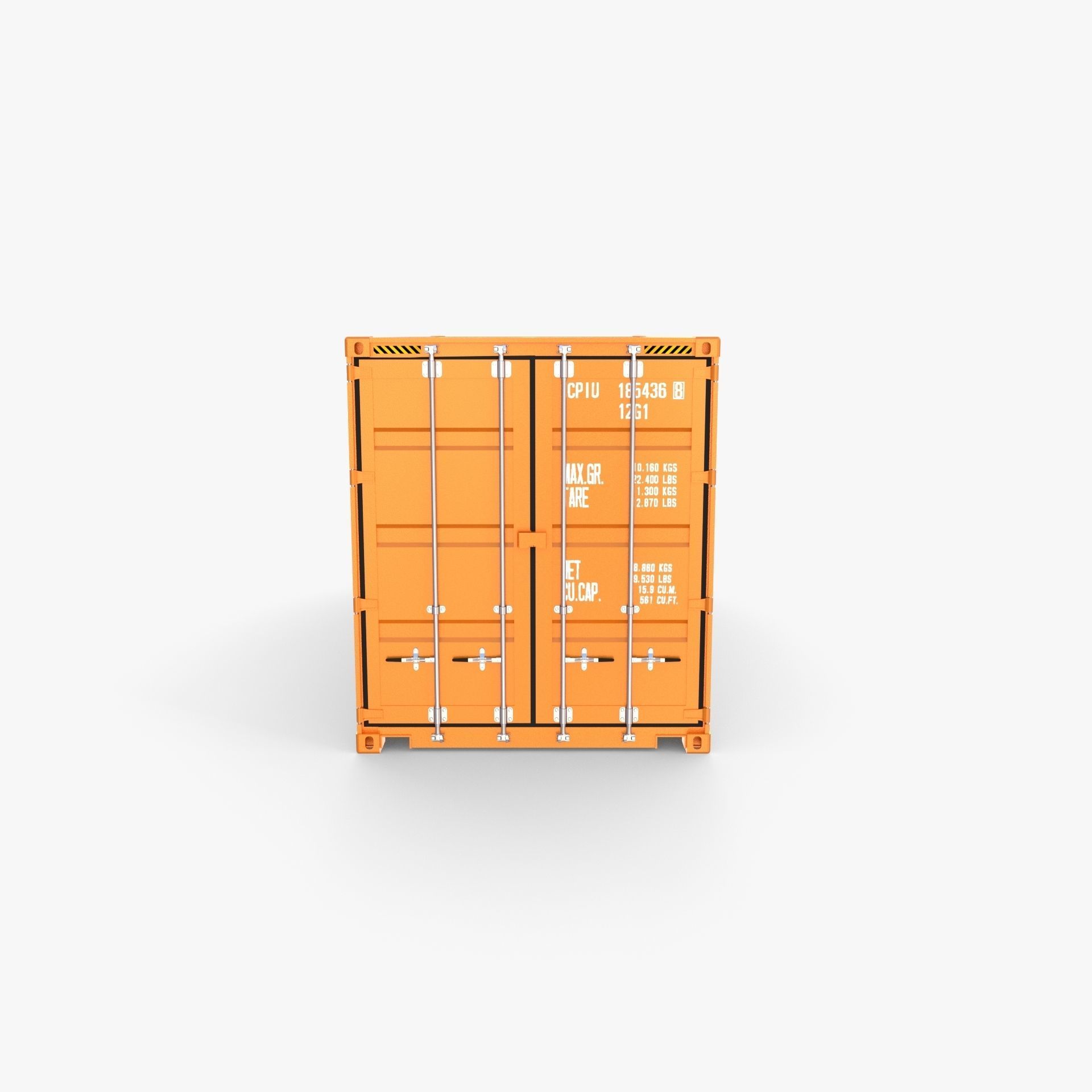 20ft Shipping Container High Cube 3D model | CGTrader