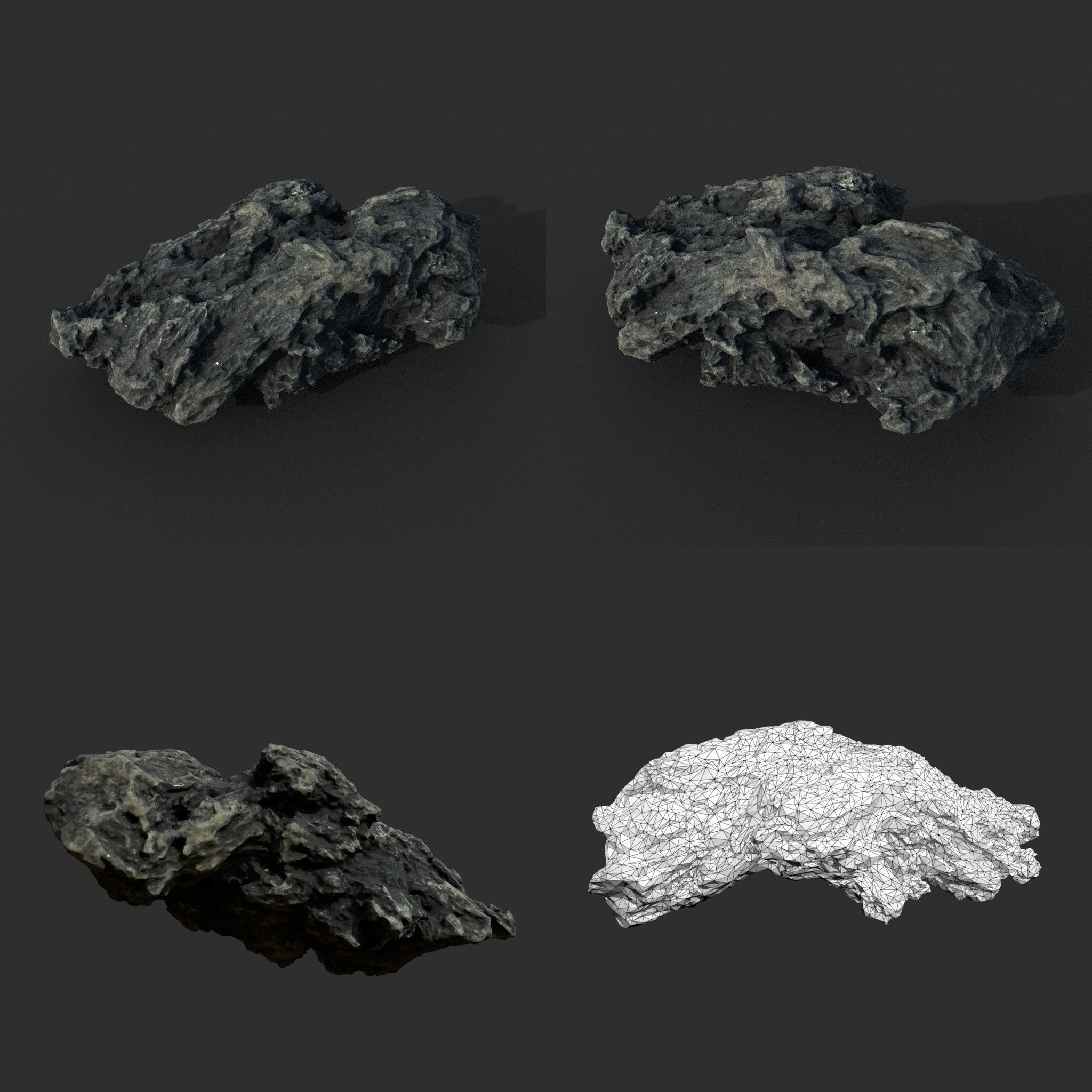 3D model Low poly Lava Rock Photogrammetry 220723 - Ultra HD 16K ...
