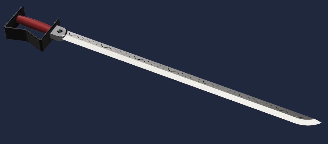 Fullmetal Alchemist - Olivier Armstrong sword 3D model 3D printable ...