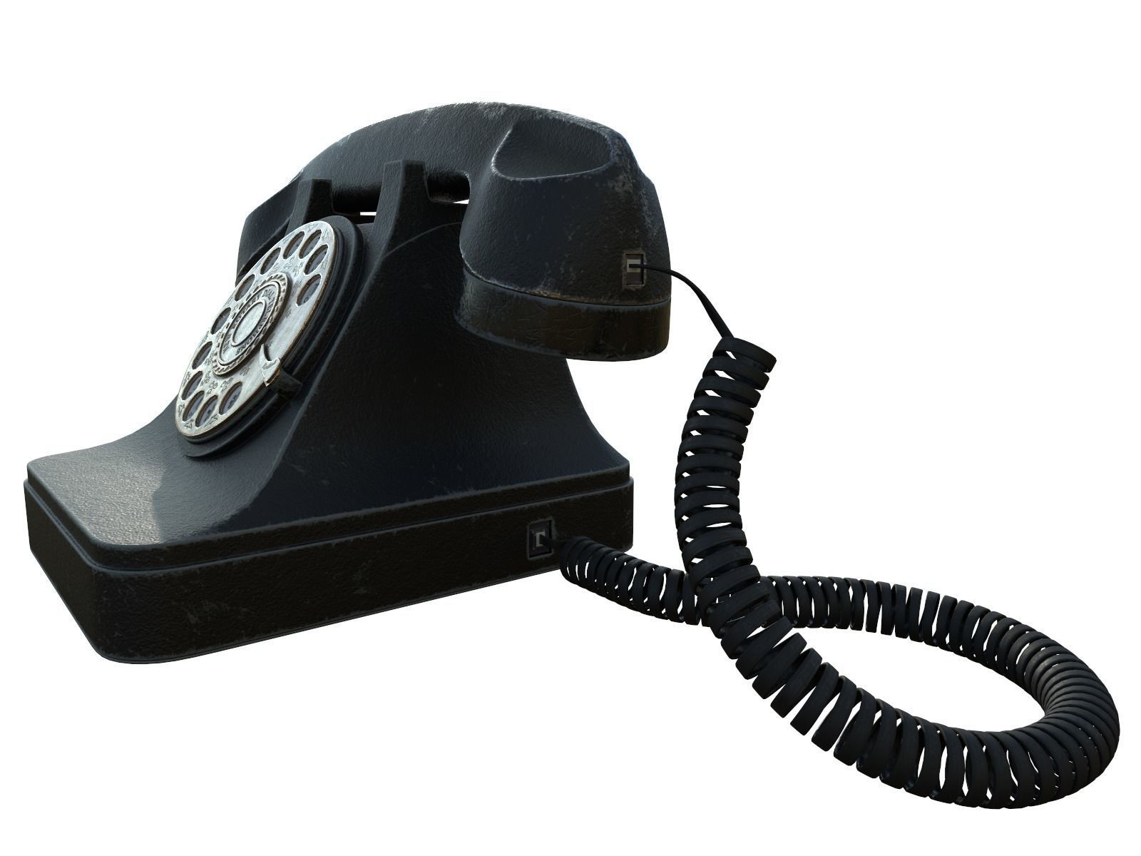 Rotary phone free 3D model | CGTrader