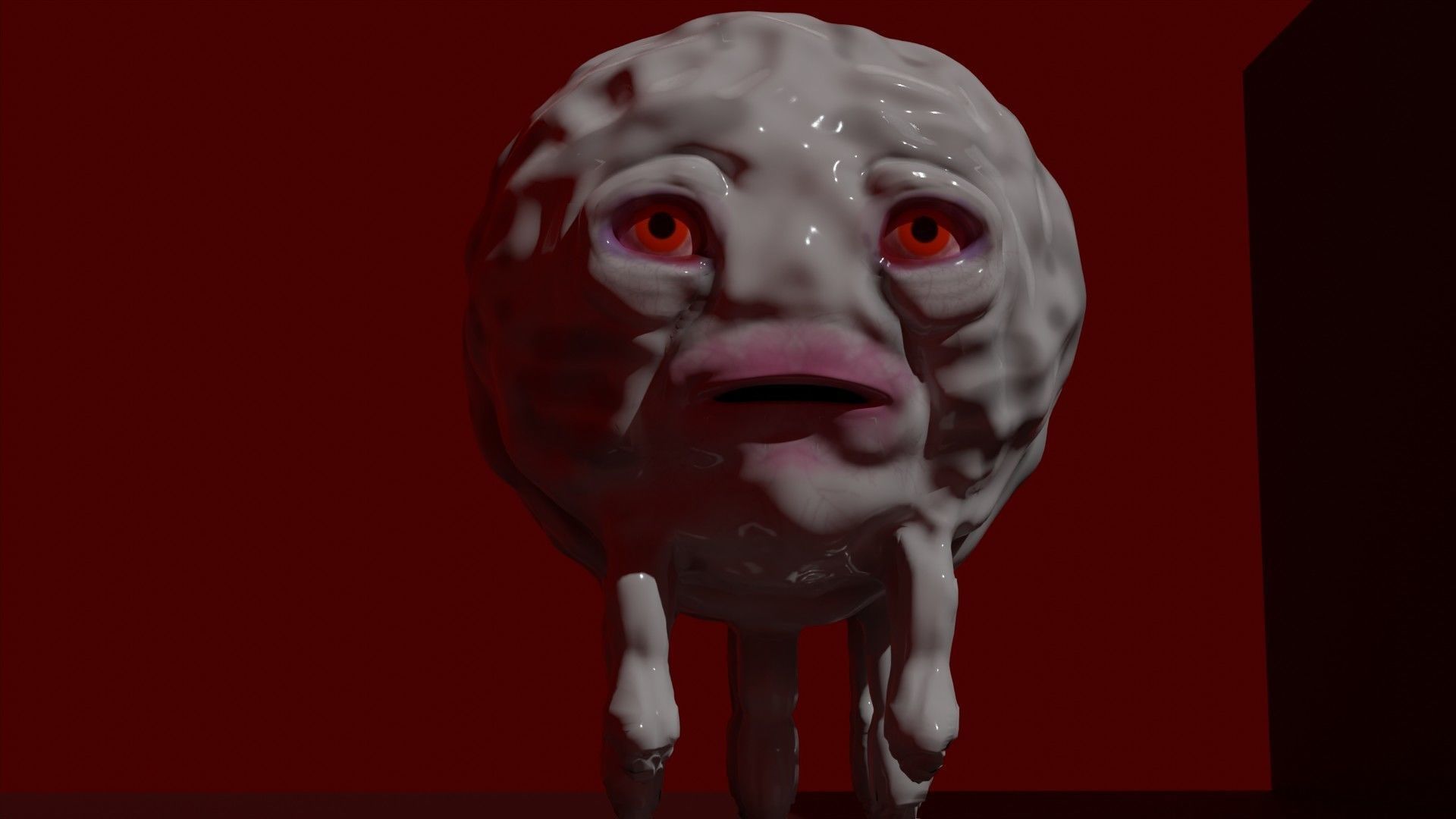 3D model Realistic Ghast head with eyes VR / AR / low-poly | CGTrader