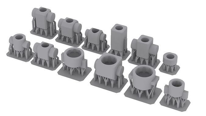 Gunpla Poly cap 132A free 3D model 3D printable | CGTrader