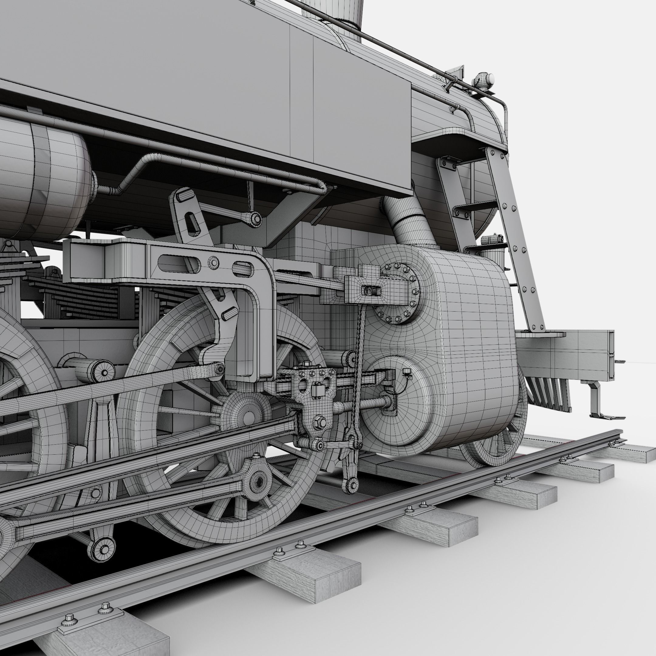 Steam Locomotive 3D model | CGTrader