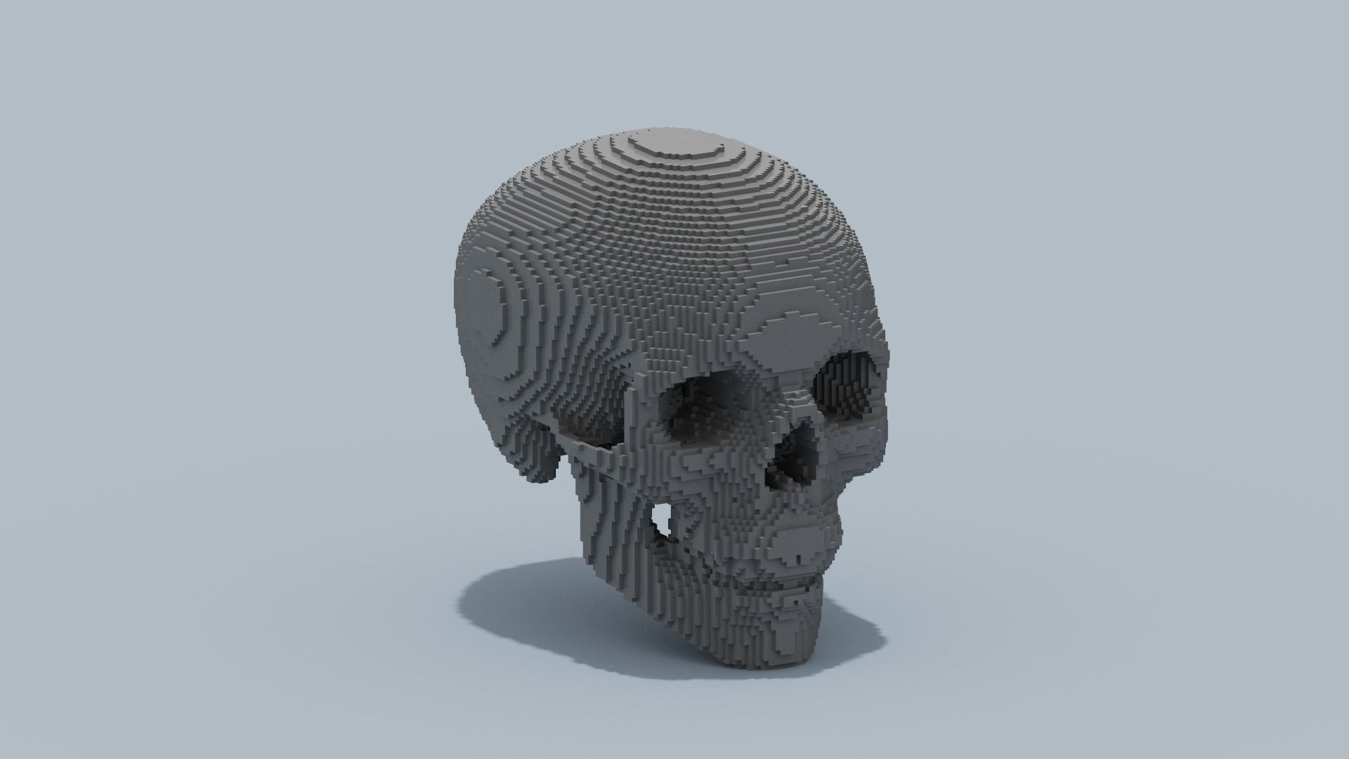 Voxel Skull 3D model | CGTrader