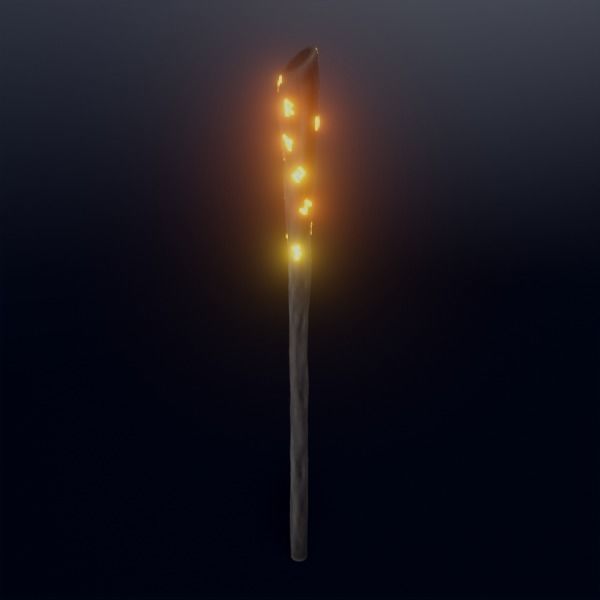 3D model Simple Wizard Staff VR / AR / low-poly | CGTrader