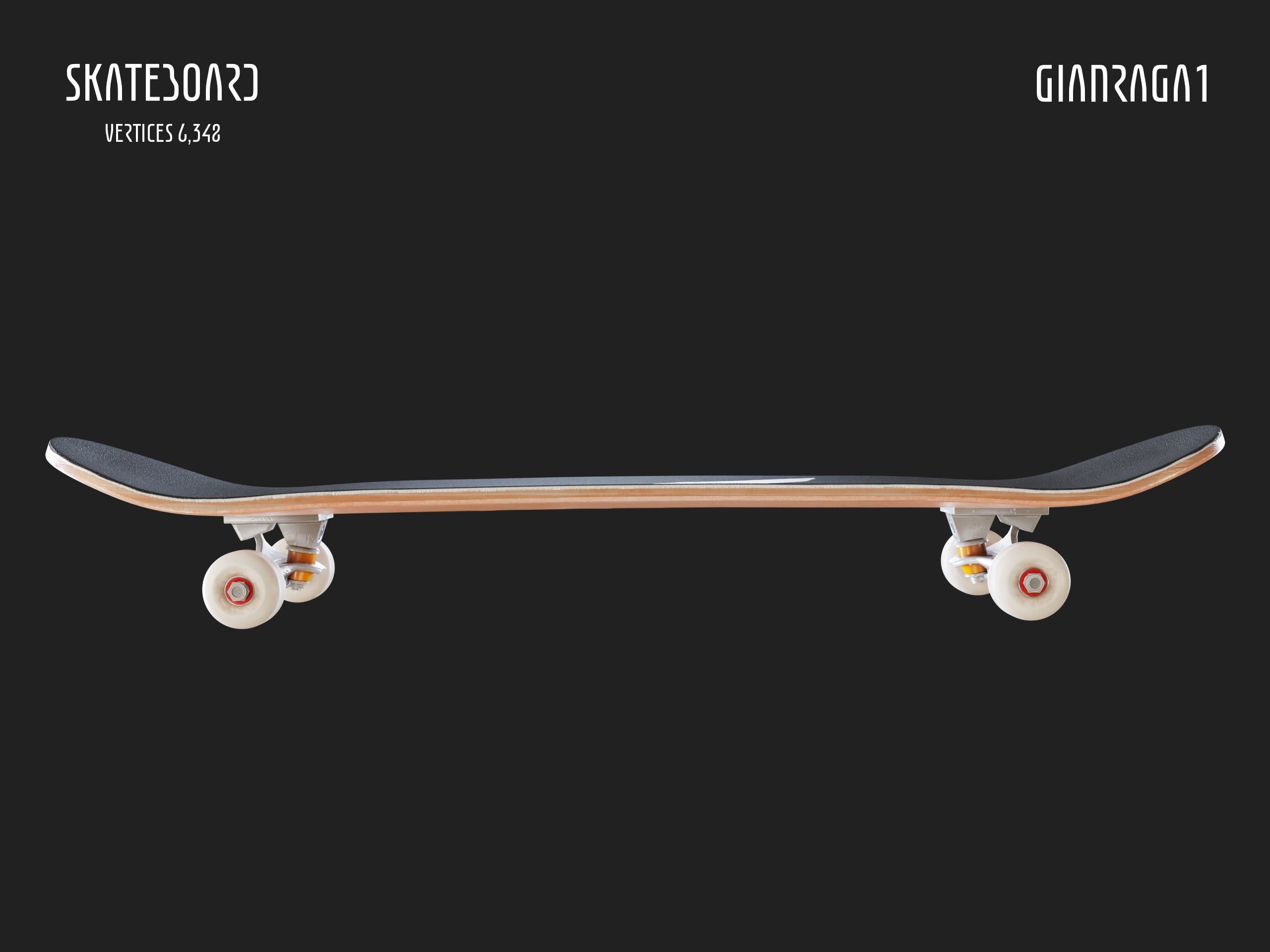 3D model Skateboard template VR / AR / low-poly | CGTrader