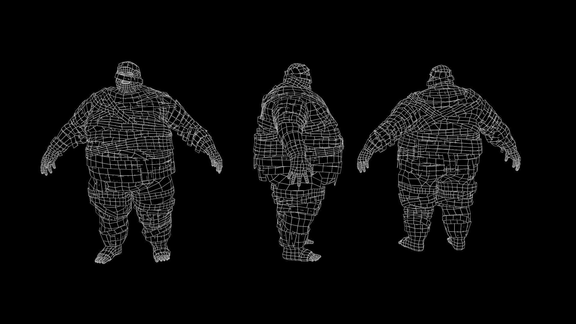 3D model Mummy fat VR / AR / low-poly | CGTrader