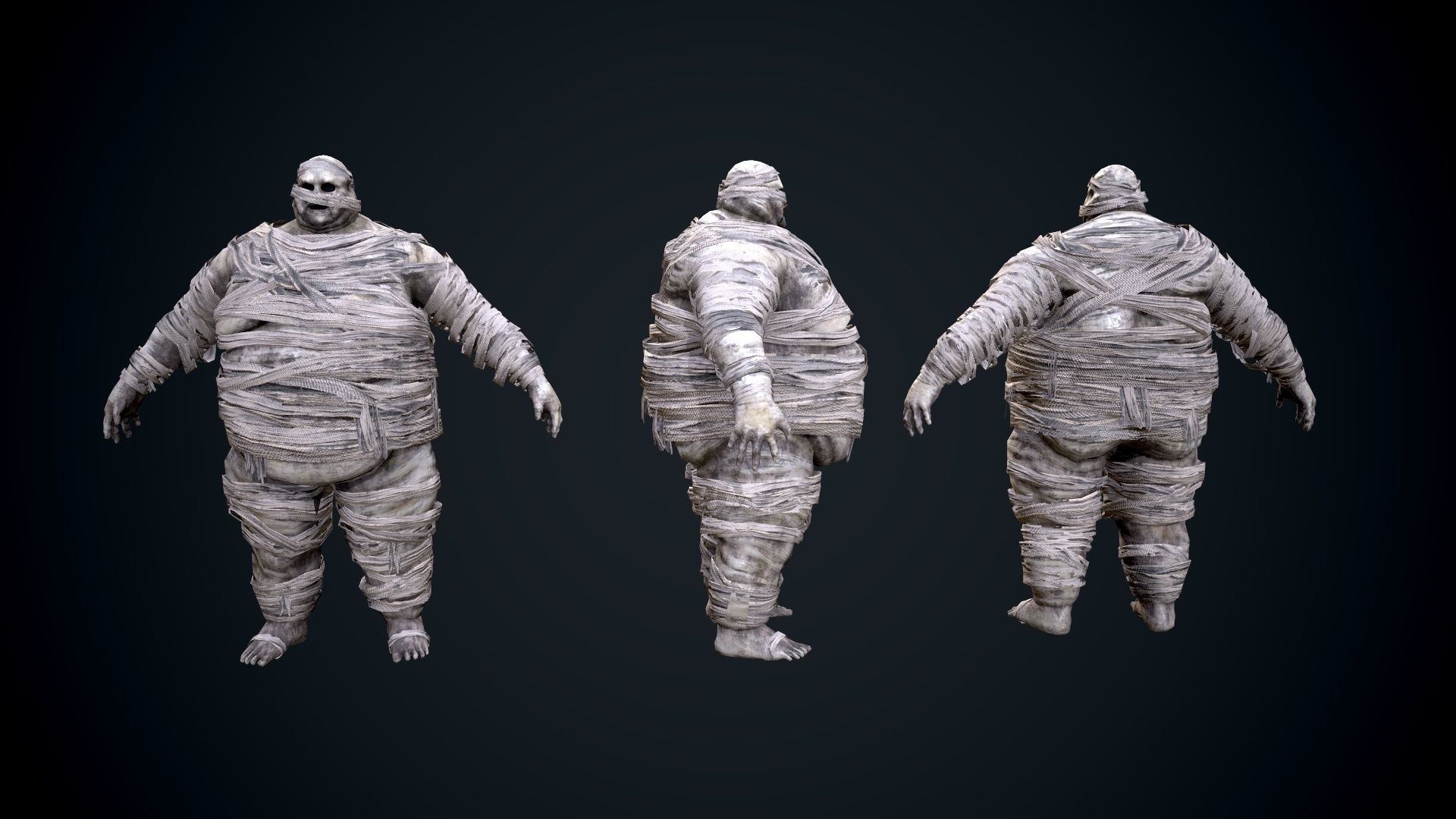 3D model Mummy fat VR / AR / low-poly | CGTrader