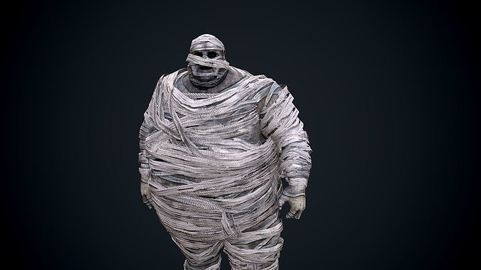 3D model Mummy fat VR / AR / low-poly | CGTrader