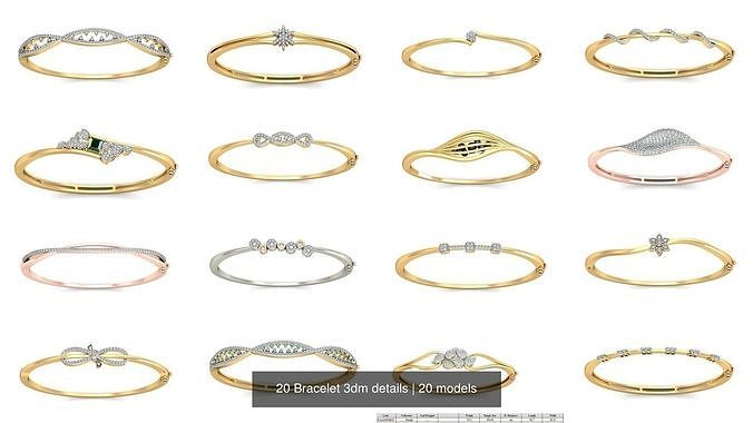 20 Bracelet 3dm details 3D Model Collection | CGTrader