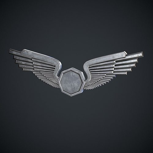 3D model Octagon Badge VR / AR / low-poly | CGTrader