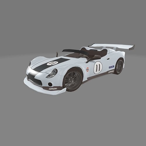 c7 track car 3D model | CGTrader