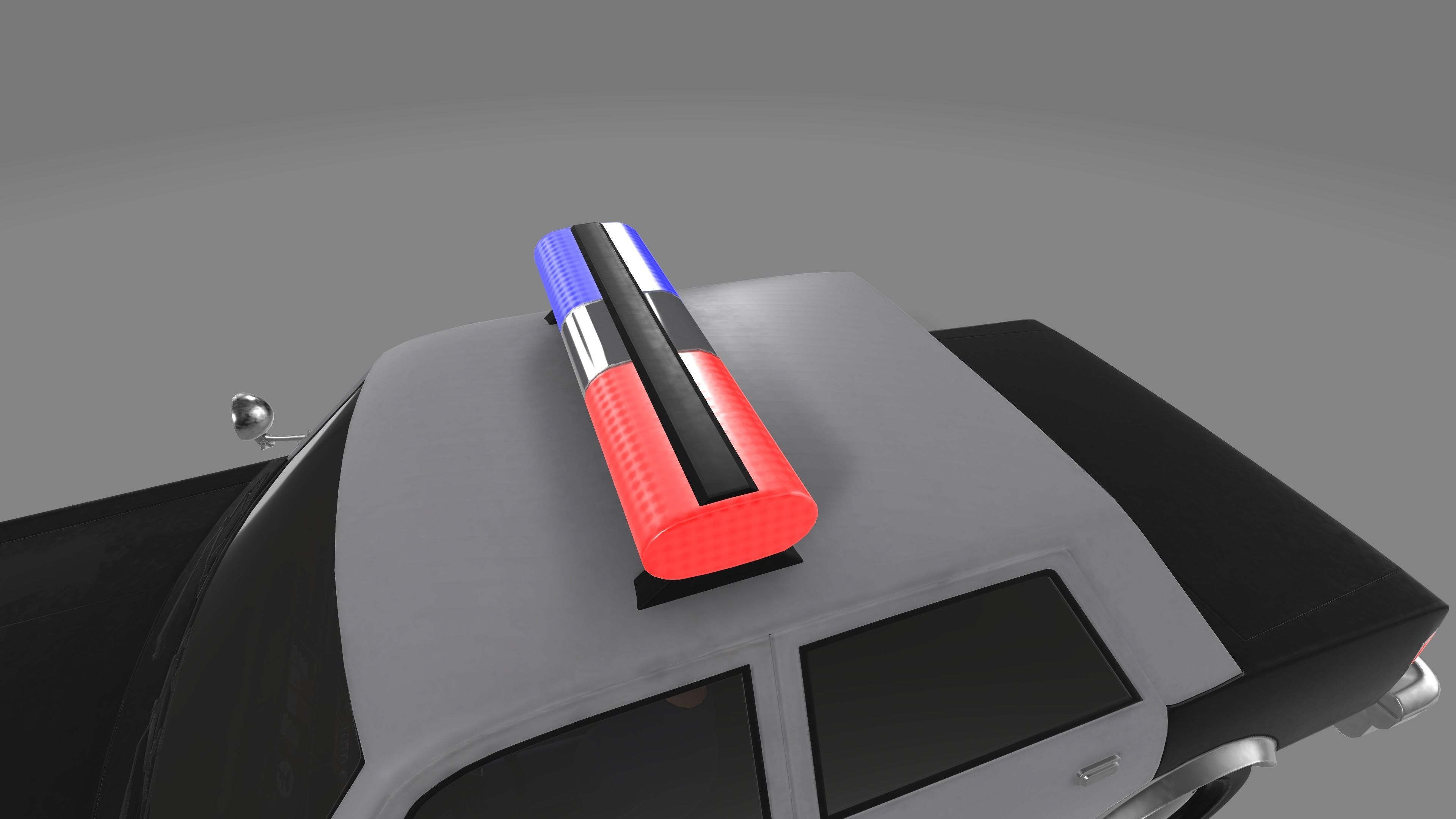 police car with cop 3D model | CGTrader