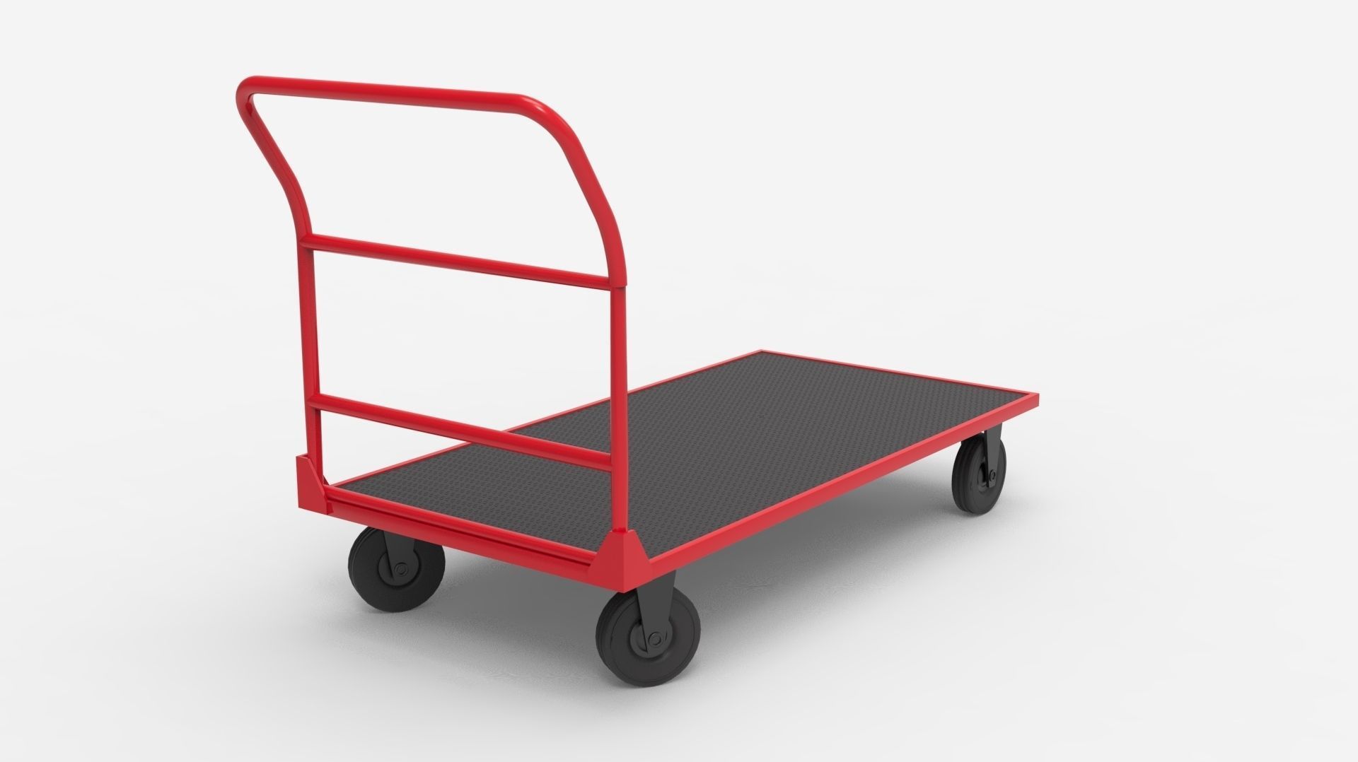 HANDCART 02-RED 3D model | CGTrader