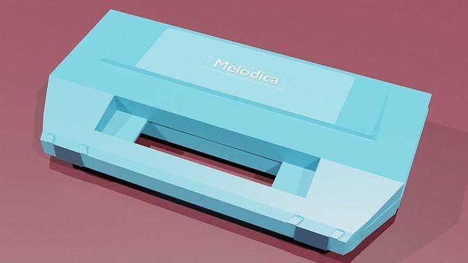 Low Polly melodica case 3d model free VR / AR / low-poly 3D model ...