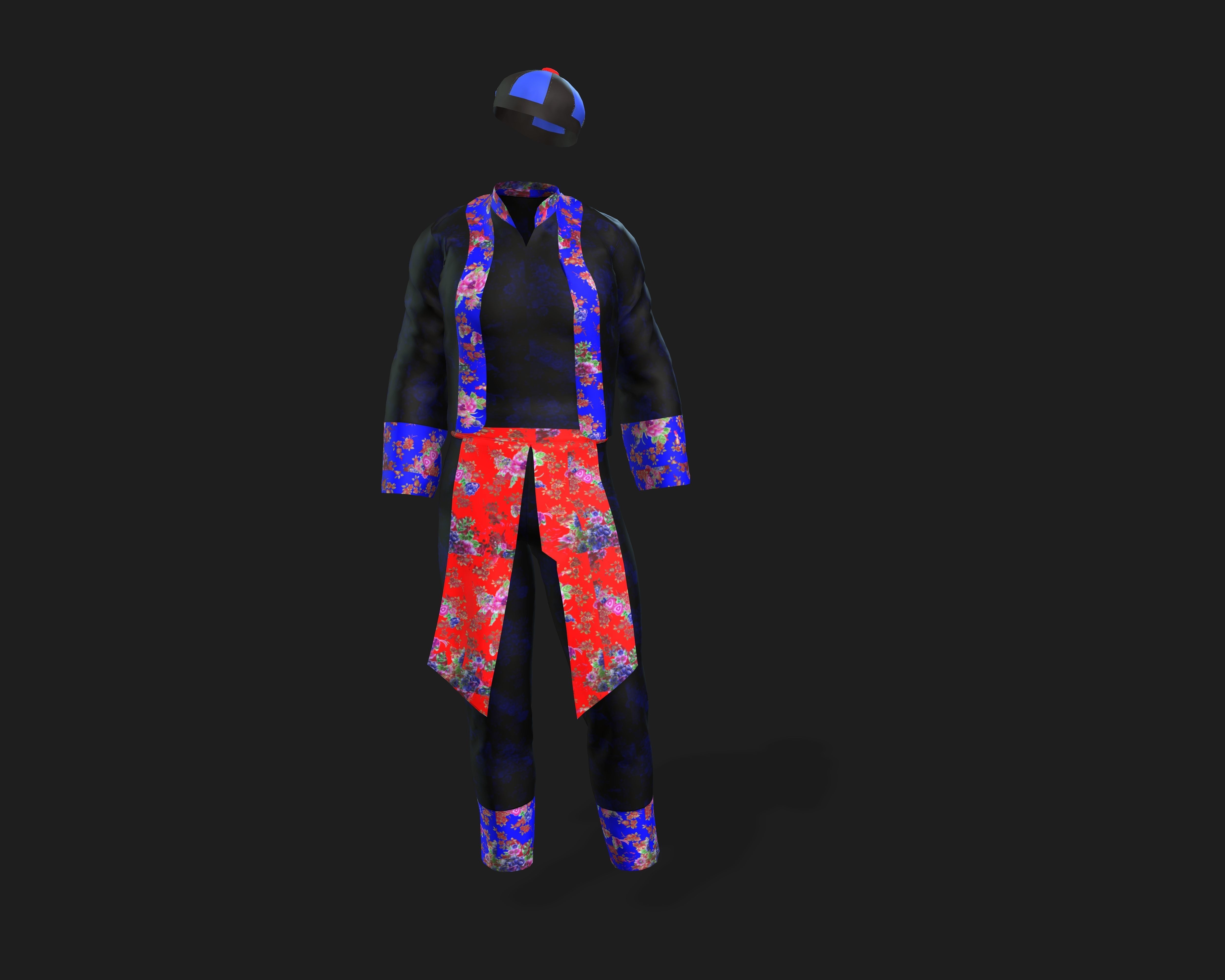 Hmong Txiv Neej Suit 3D model | CGTrader