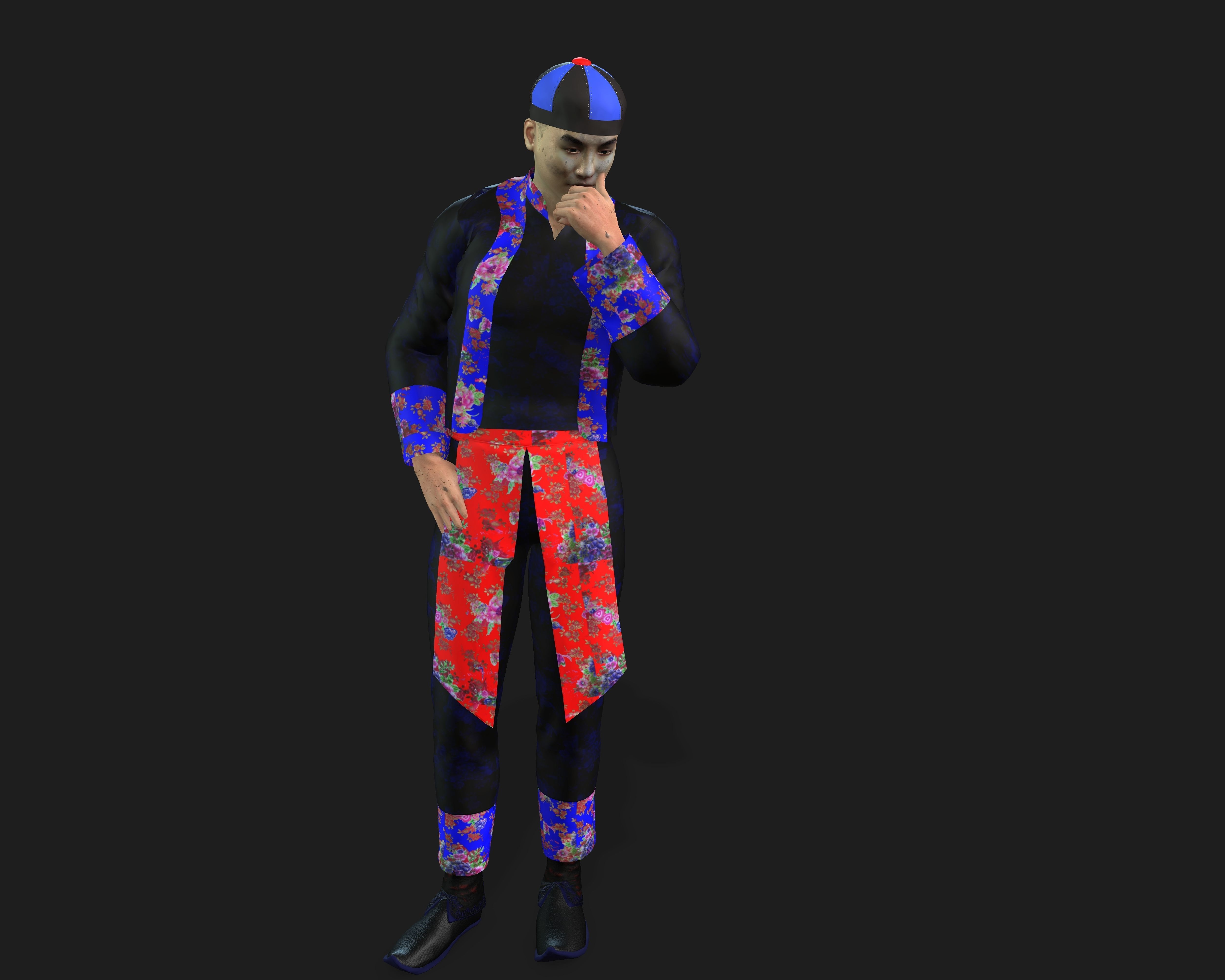 Hmong Txiv Neej Suit 3D model | CGTrader
