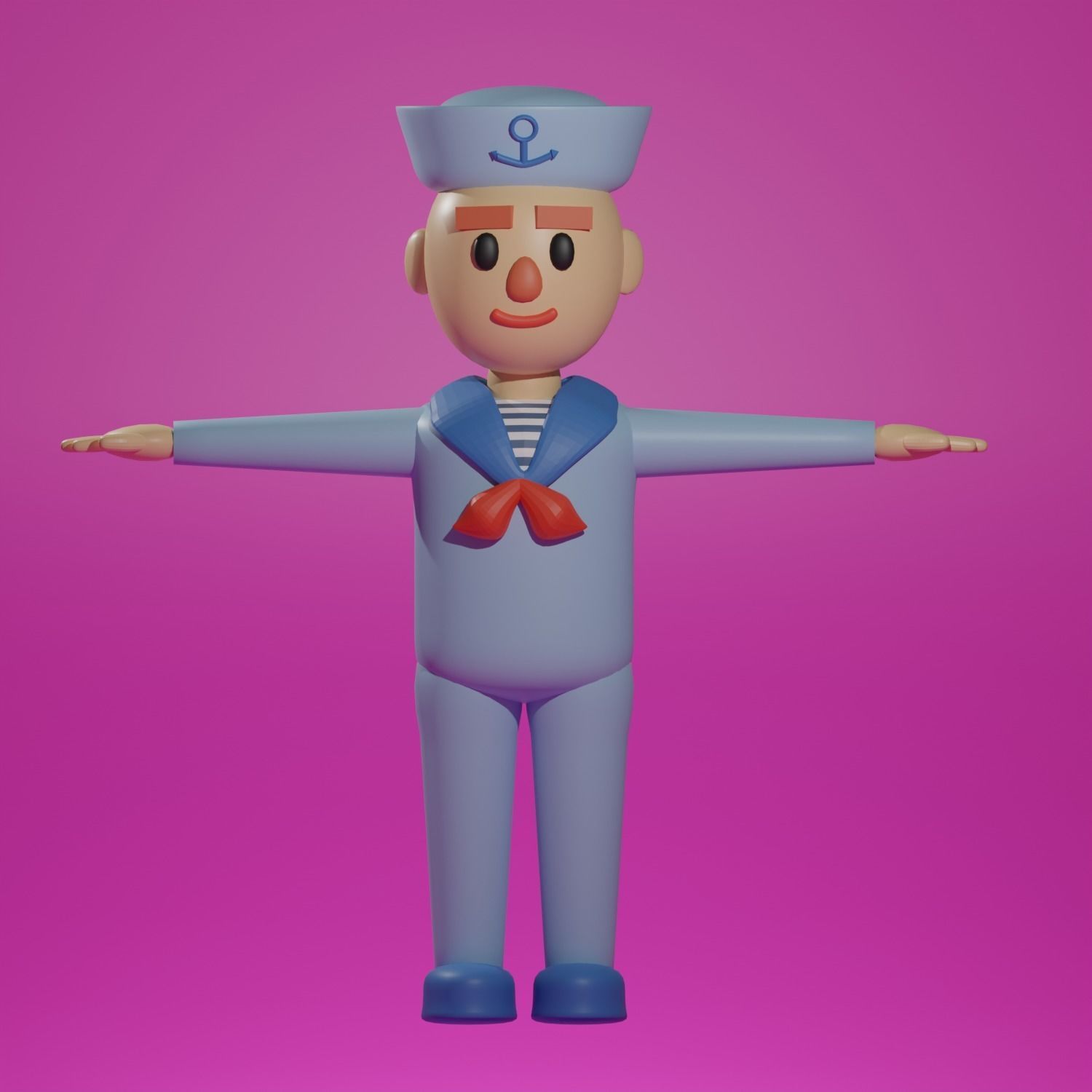 3D model The Sailor VR / AR / low-poly | CGTrader