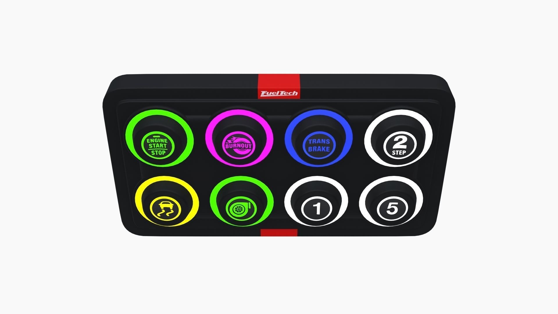 3D model FuelTech SwitchPanel-8 Mini VR / AR / low-poly | CGTrader