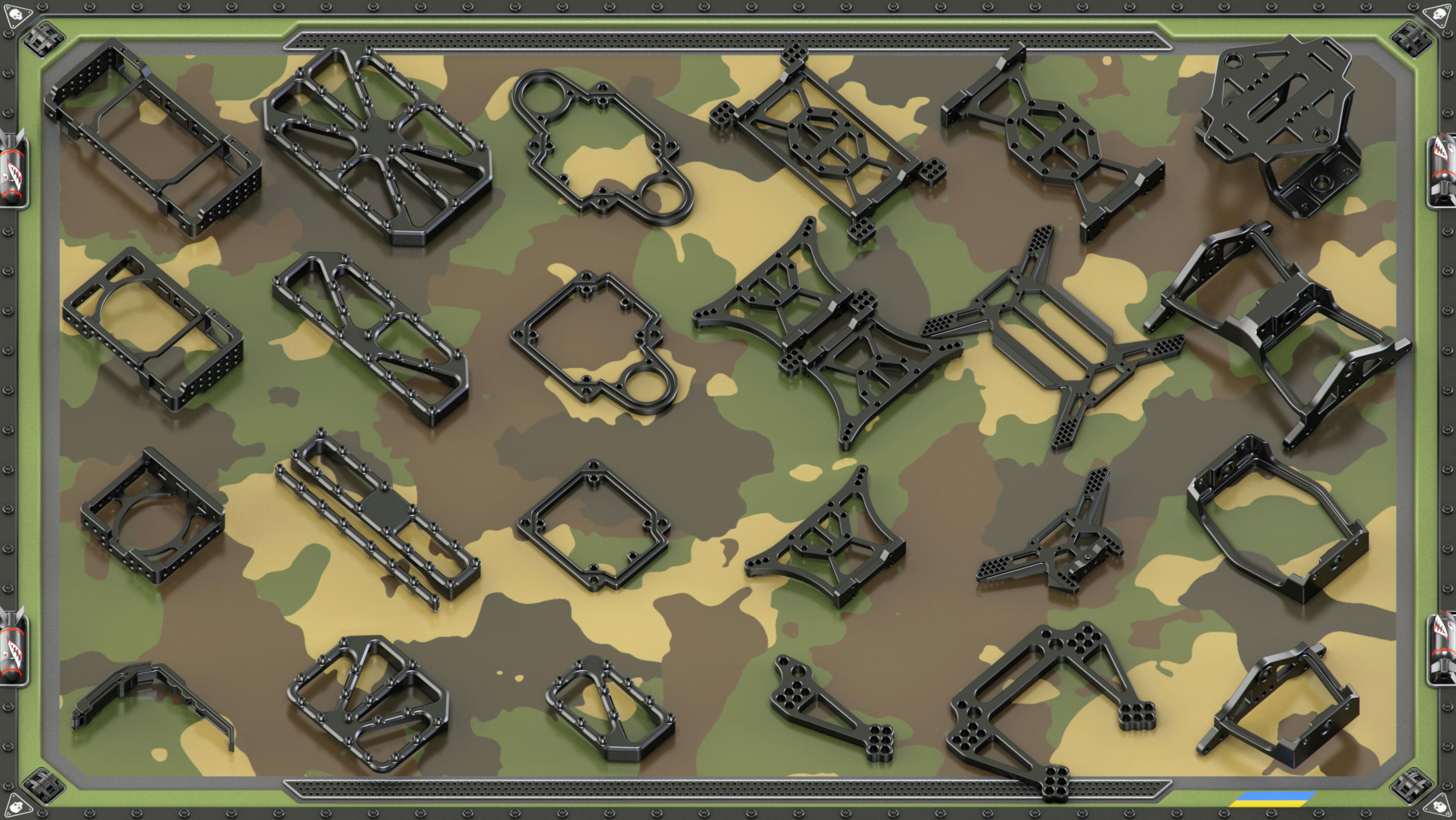 Sci-Fi Hard Surface Mechanical KITBASH 405 DETAILS 3D model | CGTrader